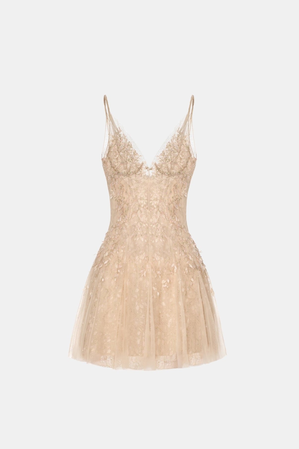 Pastel Deep-V Mini Dress – Montsand